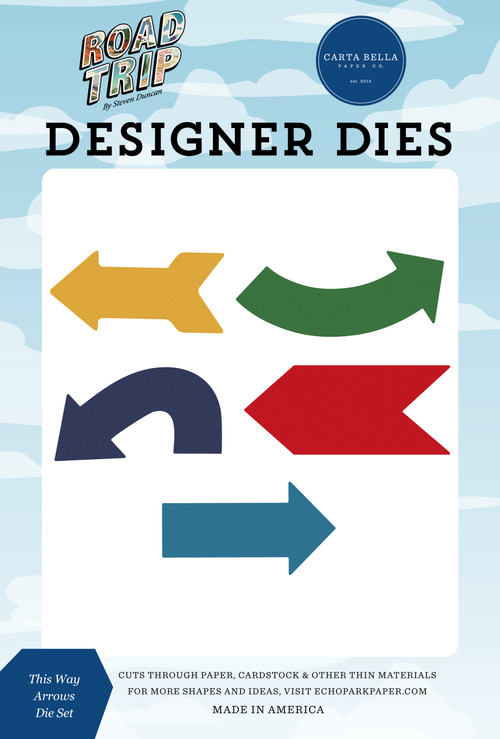 Road Trip: This Way Arrows Large Die Set - Echo Park Paper Co