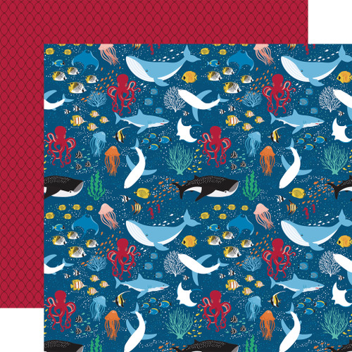 Sea Life: Under The Sea 12x12 Patterned Paper - Echo Park Paper Co