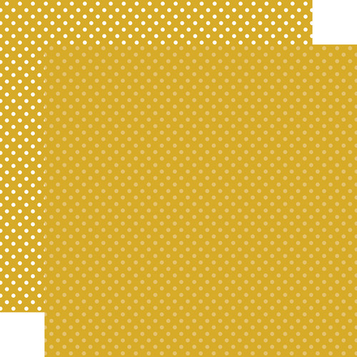 Dots & Stripes: Mustard Dots 12x12 Patterned Paper - Echo Park Paper Co