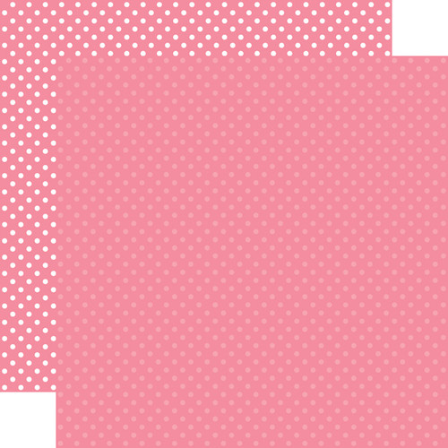 Dots & Stripes: Bubblegum Pink Dots 12x12 Patterned Paper - Echo Park ...