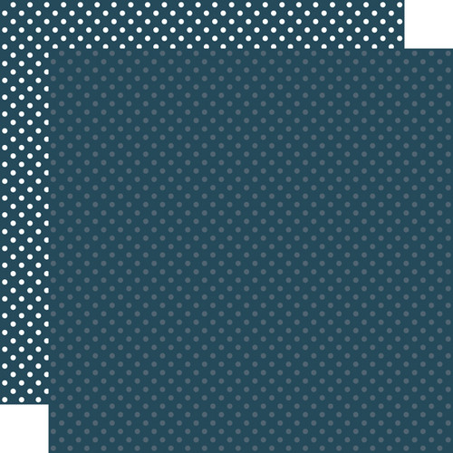 Dots & Stripes:Navy Dots 12x12 Patterned Paper - Echo Park Paper Co