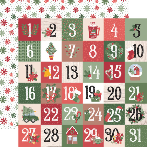 Santa Claus Lane: December Days 12x12 Patterned Paper - Echo Park Paper Co