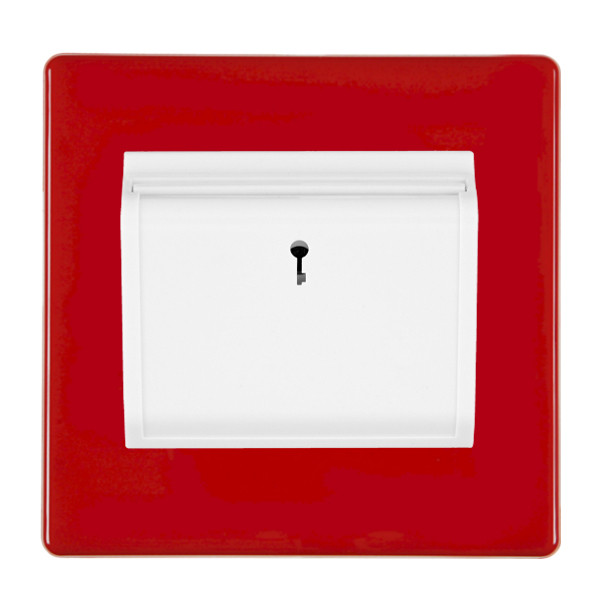 Hartland CFX Colours Pillar Box Red 1 gang 10A (6AX) Card Switch On/Off ...