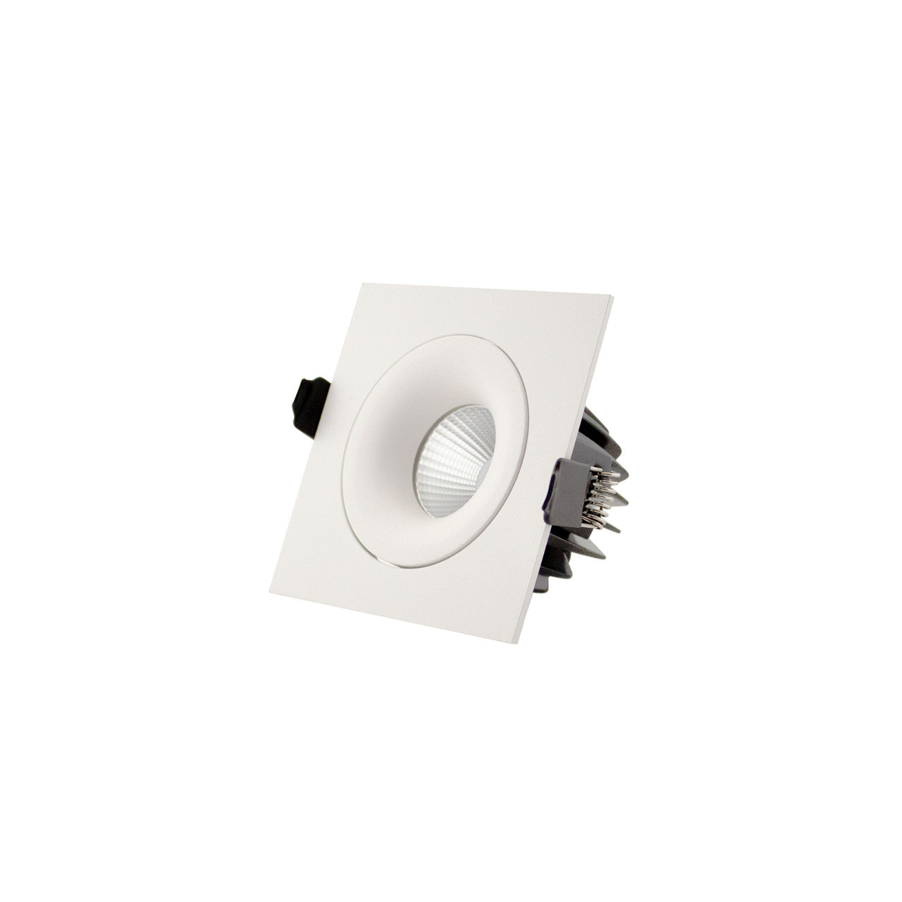 Energy Saving Square Downlight: Tiltable 10W Dimmable COB LED - IP44 Rated
