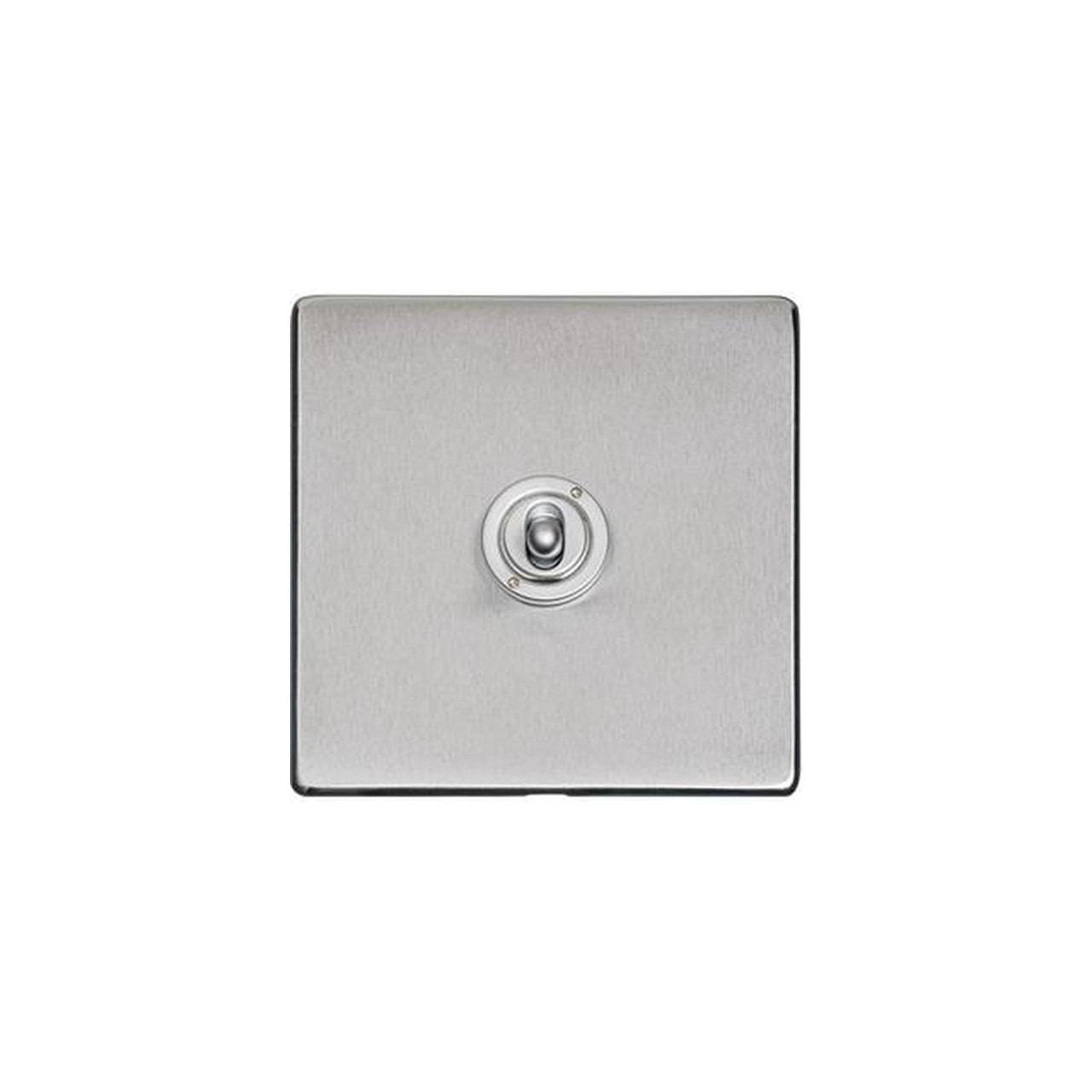 Studio Range 1 Gang Toggle Switch in Satin Chrome