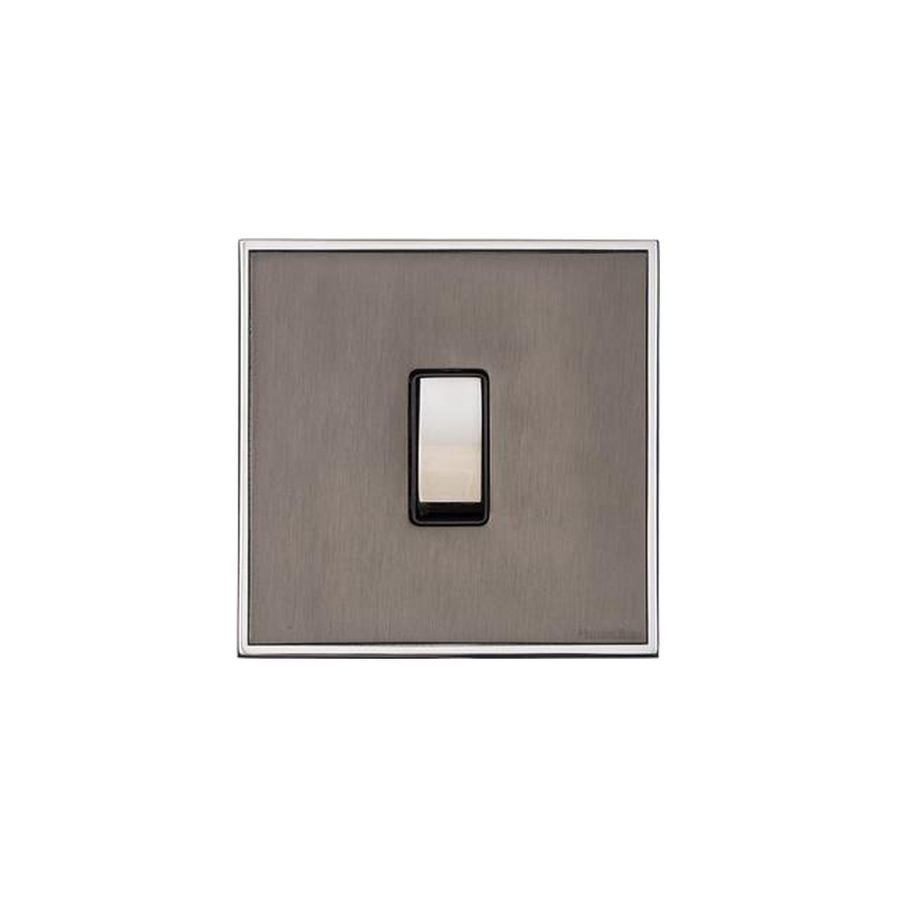 Executive Range 1 Gang Rocker Switch (10 Amp) in Satin Black Nickel ...