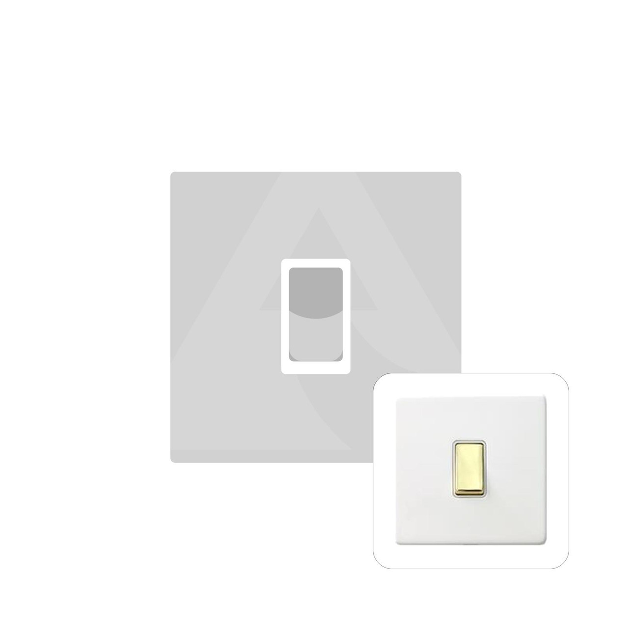 1 Gang Intermediate Rocker Switch (10 Amp) Seville Range