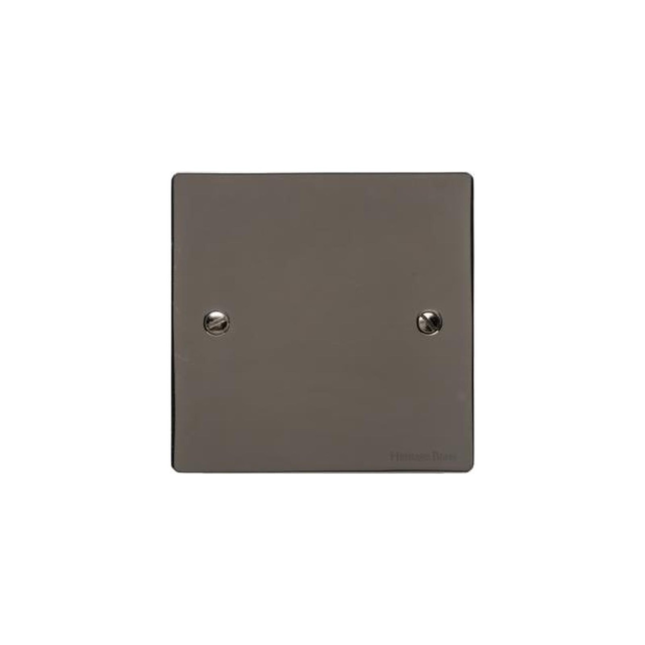 Single Blank Plate in Polished Black Elite Flat Plate Range