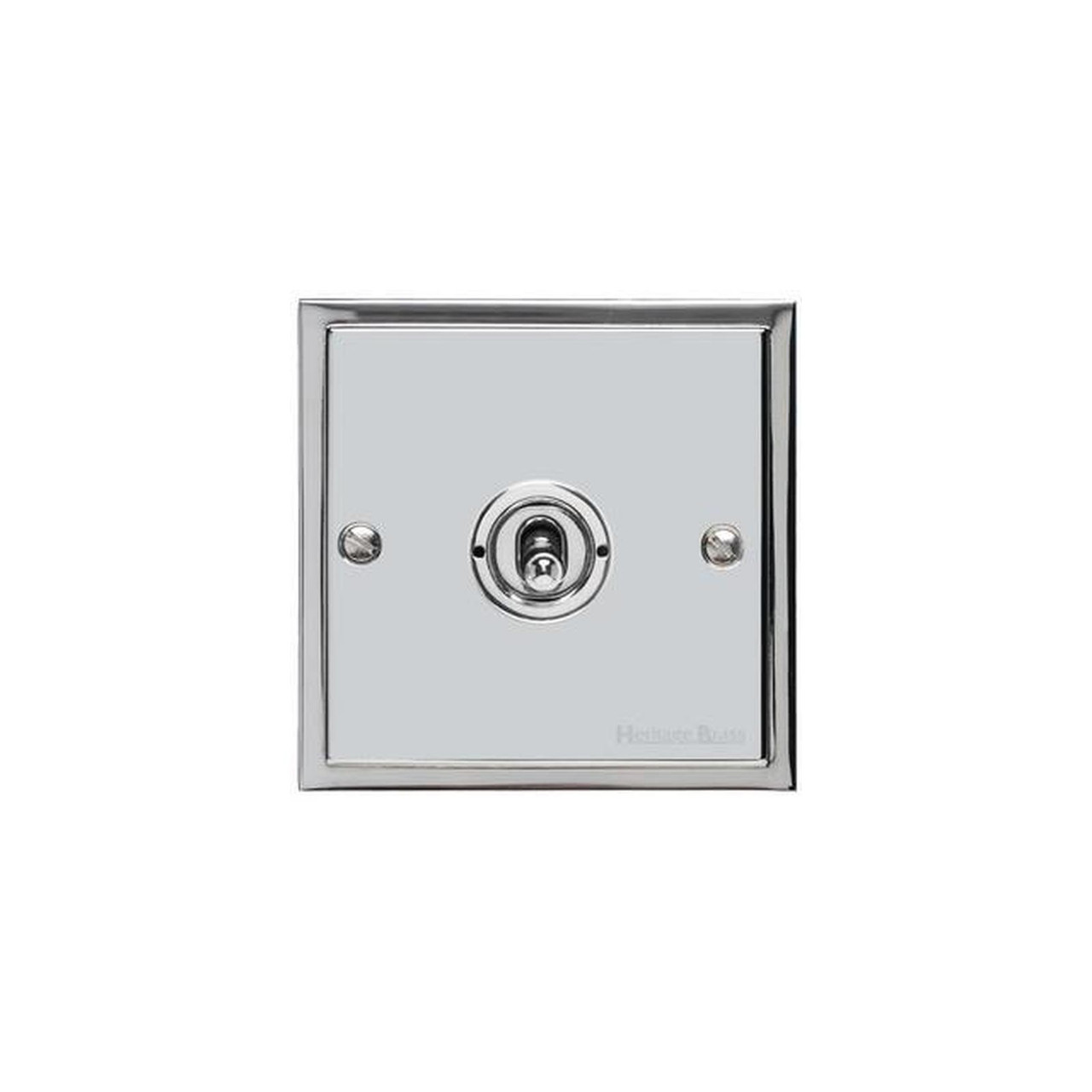 Elite Stepped Plate Range 1 Gang Intermediate Toggle Switch in Polished ...