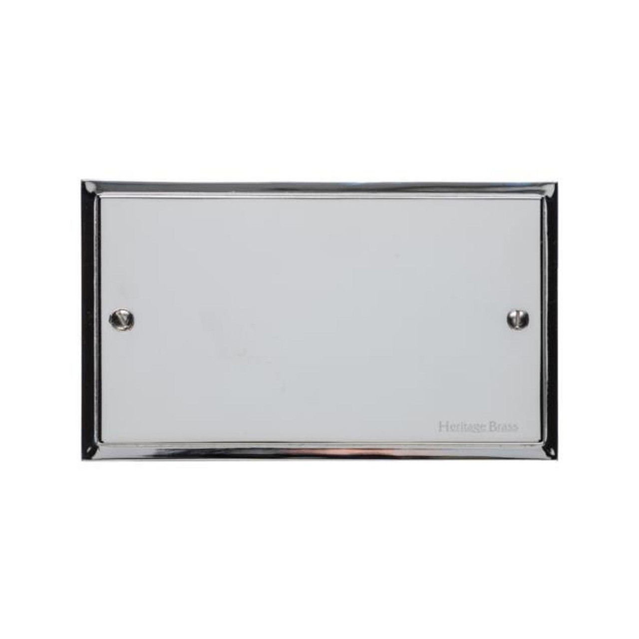 Elite Stepped Plate Range Double Blank Plate in Polished Chrome - Arrow ...
