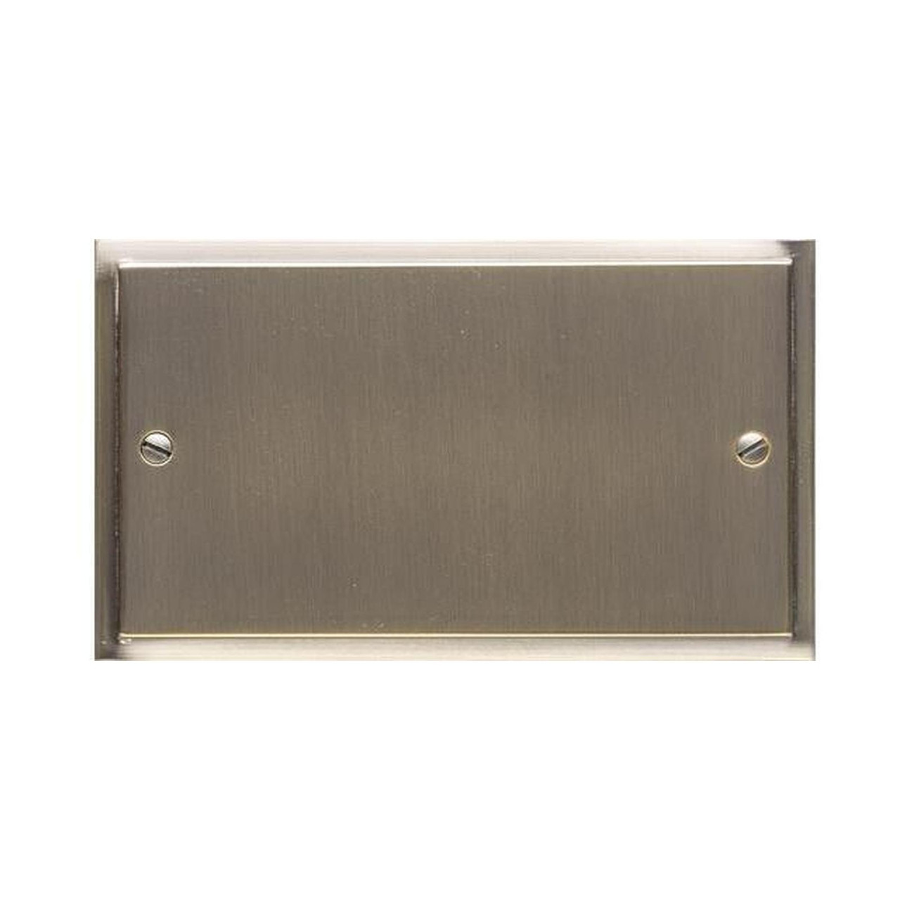 Elite Stepped Plate Range Double Blank Plate in Antique Brass | Arrow ...