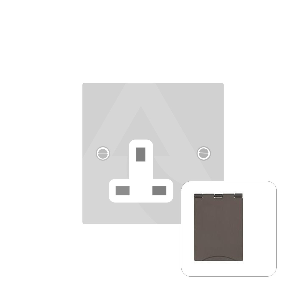 Single Floor Socket Unswitched Matt Bronze FT09841BK