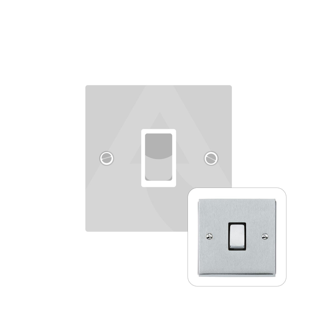 Richmond Elite Low Profile Range 1 Gang Rocker Switch (10 Amp) in Satin ...