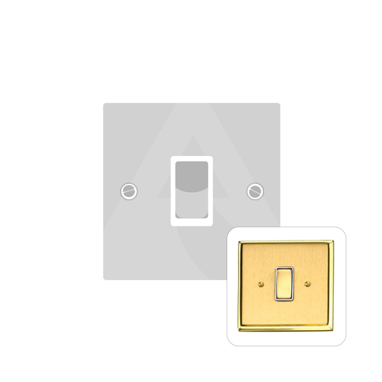 1 Gang Rocker Switch (10 Amp) in Satin Harmony Grid Range