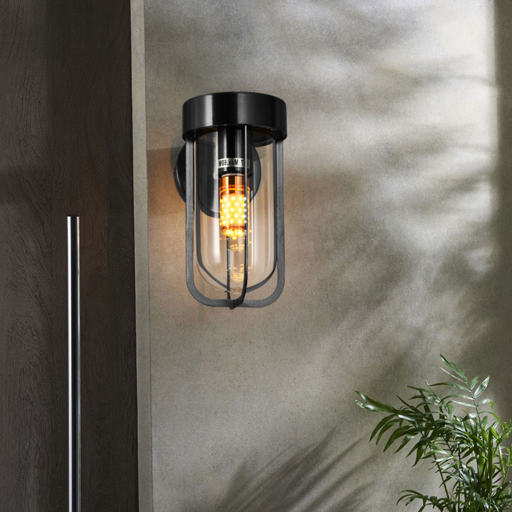 Exterior Wall Sconces Industrial Tube Conduit Tee Outdoor Wall Light