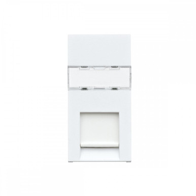 K5845 RJ45 Euro Module CAT5e Ethernet Outlet in White