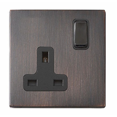 Hartland CFX Etrium Bronze 1 gang 13A Double Pole Switched