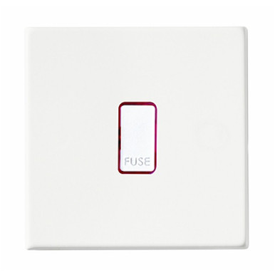 Hartland CFX Colours Bright White 1 gang 13A Fuse with Neon Halo White ...