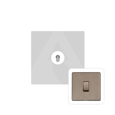 Studio Range 1 Gang Toggle Switch in Aged Pewter
