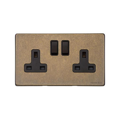 Heritage Brass I Vintage Range Double Socket