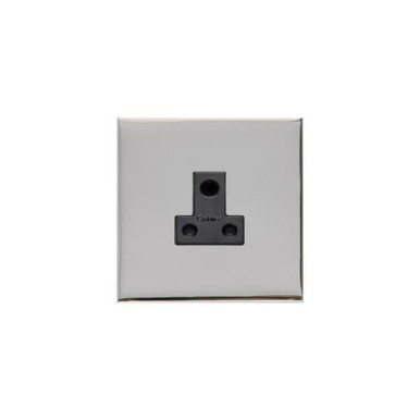 5 Amp 3 Round Pin Socket in Polished Winchester Range