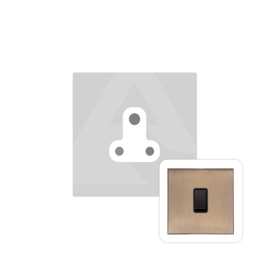 5 Amp 3 Round Pin Socket in Matt Antique Windsor Range
