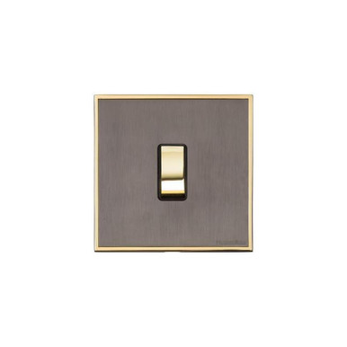 Executive Range 1 Gang Rocker Switch (10 Amp) in Satin Black Nickel ...