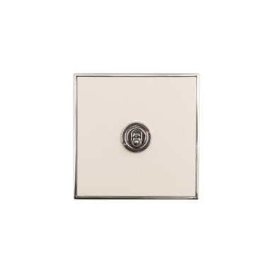 1 Gang Toggle Switch in Matt White Executive Range