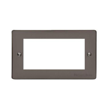 4 Module Euro Plate in Polished Elite Flat Plate Range