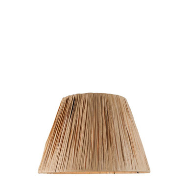 Hand-Wrapped Raffia Lamp Shade 24cm – Natural Finish