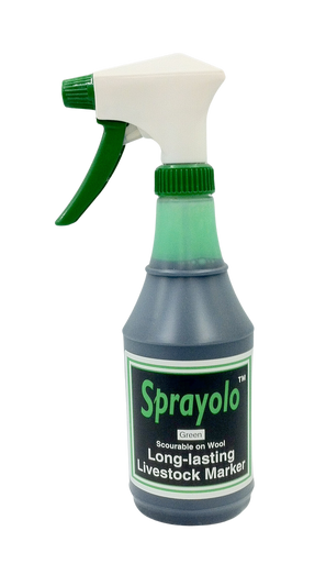 Sprayolo® Animal Marker, 16oz spray bottle Green - Midwest Livestock ...