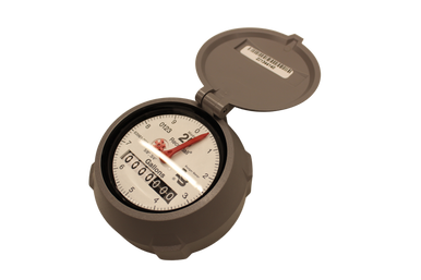 Badger® Water Meter, 5/8"x3/4" Plastic meter w/Local Read Register ...