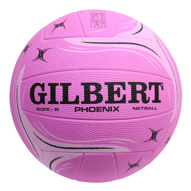 Gilbert Phoenix Training Netball Pink/Pink Size 4 - Sportsworld