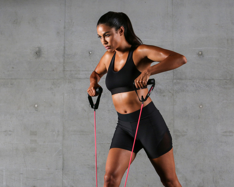 Power Tube Pro Power Tube+ Band with Handles Ultra Light/Pink - Sportsworld