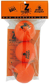 Black Knight EZ Squash Ball 3 pack - Sportsworld