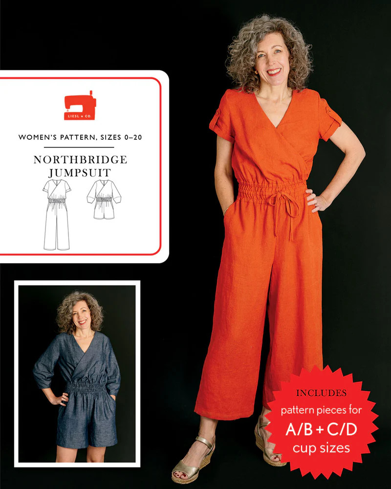 Northbridge Jumpsuit 0-20 cup sizes A/B C/D Lisel + Co