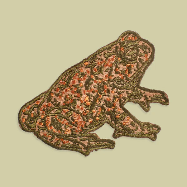 Toad Iron On Patch - Mustard Beetle