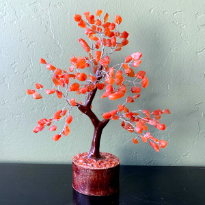 Carnelian Gemstone Tree