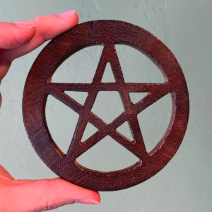 Wood Pentacle 4inch