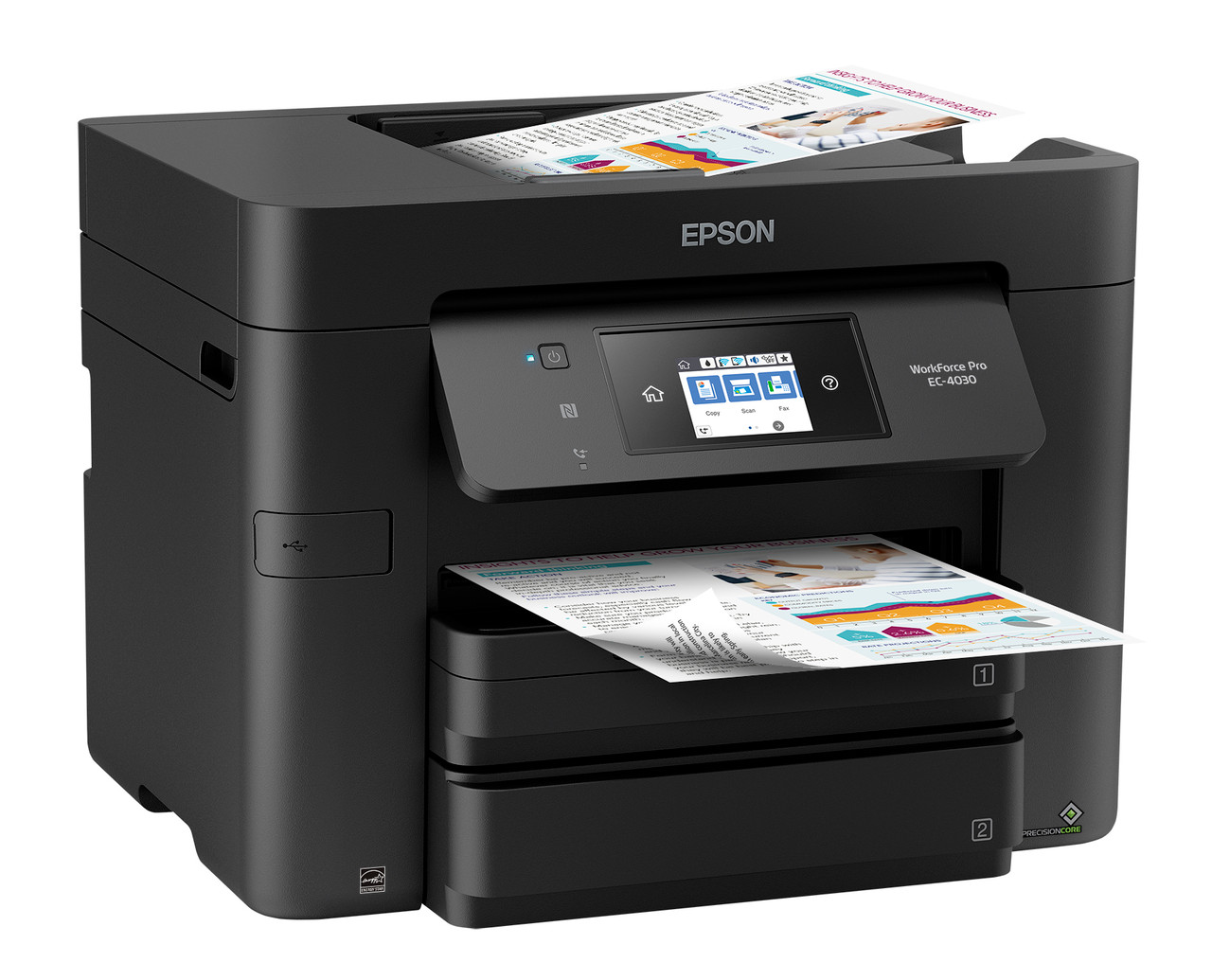 Epson WorkForce Pro EC-4040 Color Multifunction Printer - 500 Sheets ...