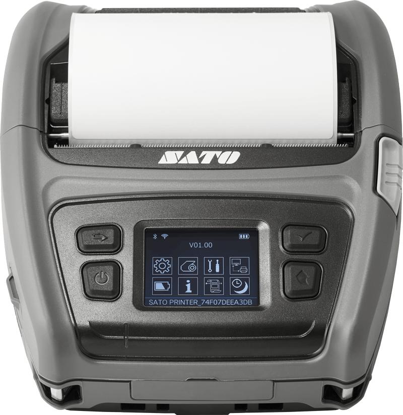 SATO WWPV41260 PV4 + Bluetooth v5.0 LE Direct Thermal Mobile Printer
