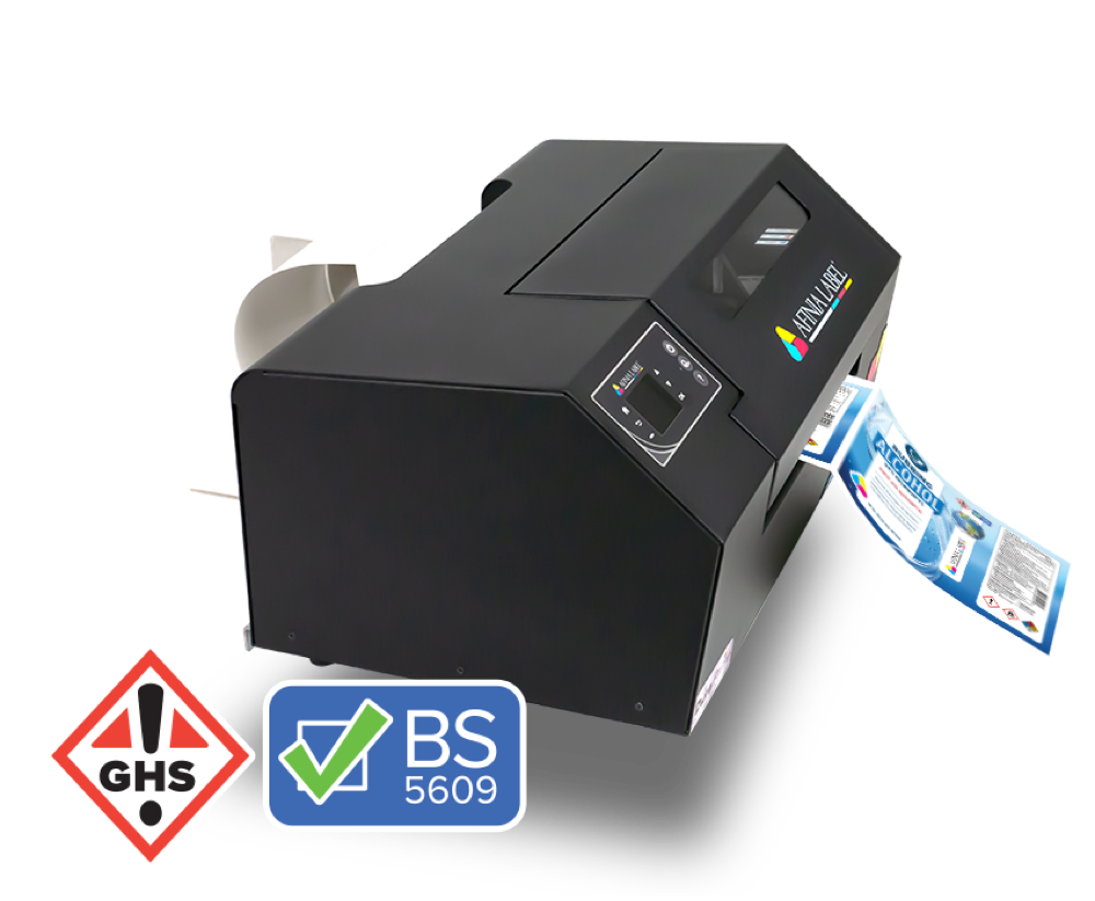 Afinia F502 FanFold Printer | GHS BS5609 Chemical Labels