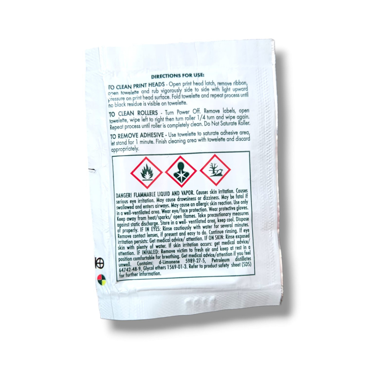 SATO Eco-Friendly Cleaning Wipes (25 per box) Label Printer | 14S000178
