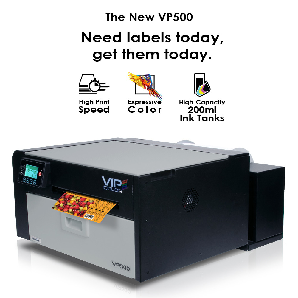 VIPColor VP500 Memjet Color Label Printer - New