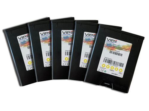 VIPColor VP500/VP600 Yellow Memjet Ink Cartridge - 5 Pack / 200 ml