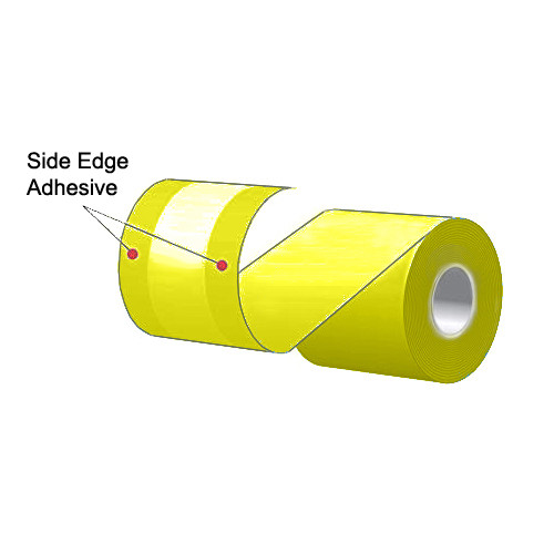 MAXSTICK 3.125" x 160ft Yellow Maxstick2Go 55G Side Edge Adhesive Liner ...