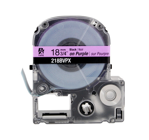 Epson 218BVPX 3/4" Purple Glossy Polyester Label PX Tape