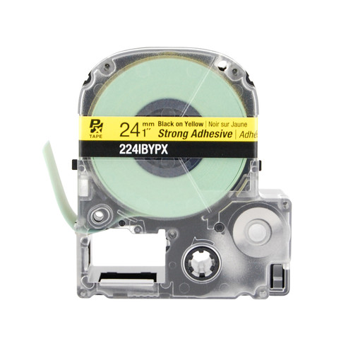 Epson 224IBYPX 1" Yellow Glossy Polyester Label PX Tape