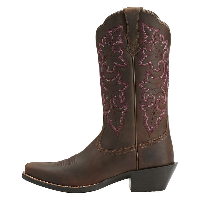 Women's Ariat Round-Up Square Toe Western Boot - Herbert's Boots and ...