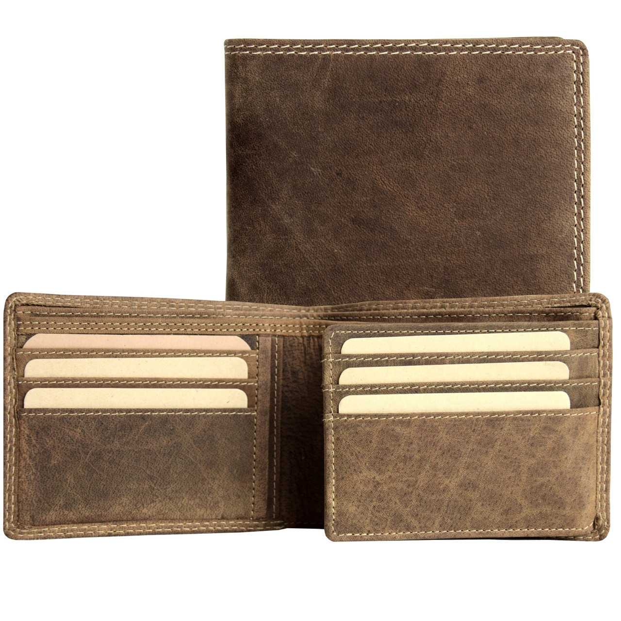 Adrian Klis Brown Bifold Wallet 213 - Herbert's Boots and Western Wear